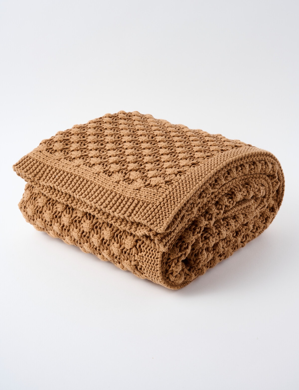 Domani Arietta Throw, Tan - Blankets & Throws