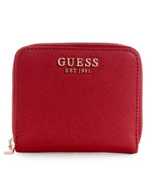 Guess Laurel Slg Small Zip Around, Red - Wallets