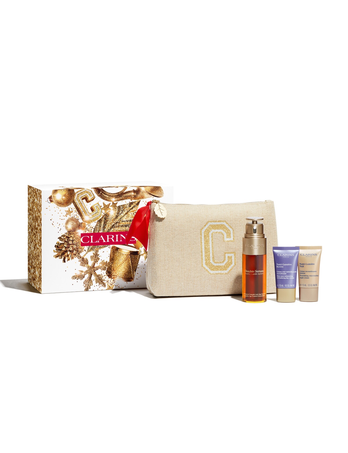 Clarins Double Serum & Nutri-Lumière Collection, Valued At $354 - Gift Sets
