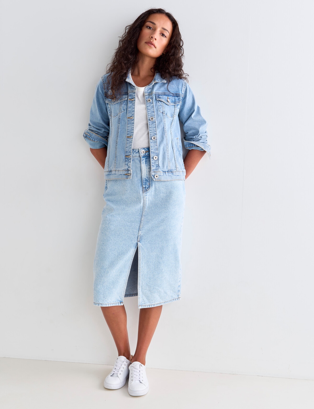 Denim Republic Denim Jacket, Light Blue - Coats & Jackets