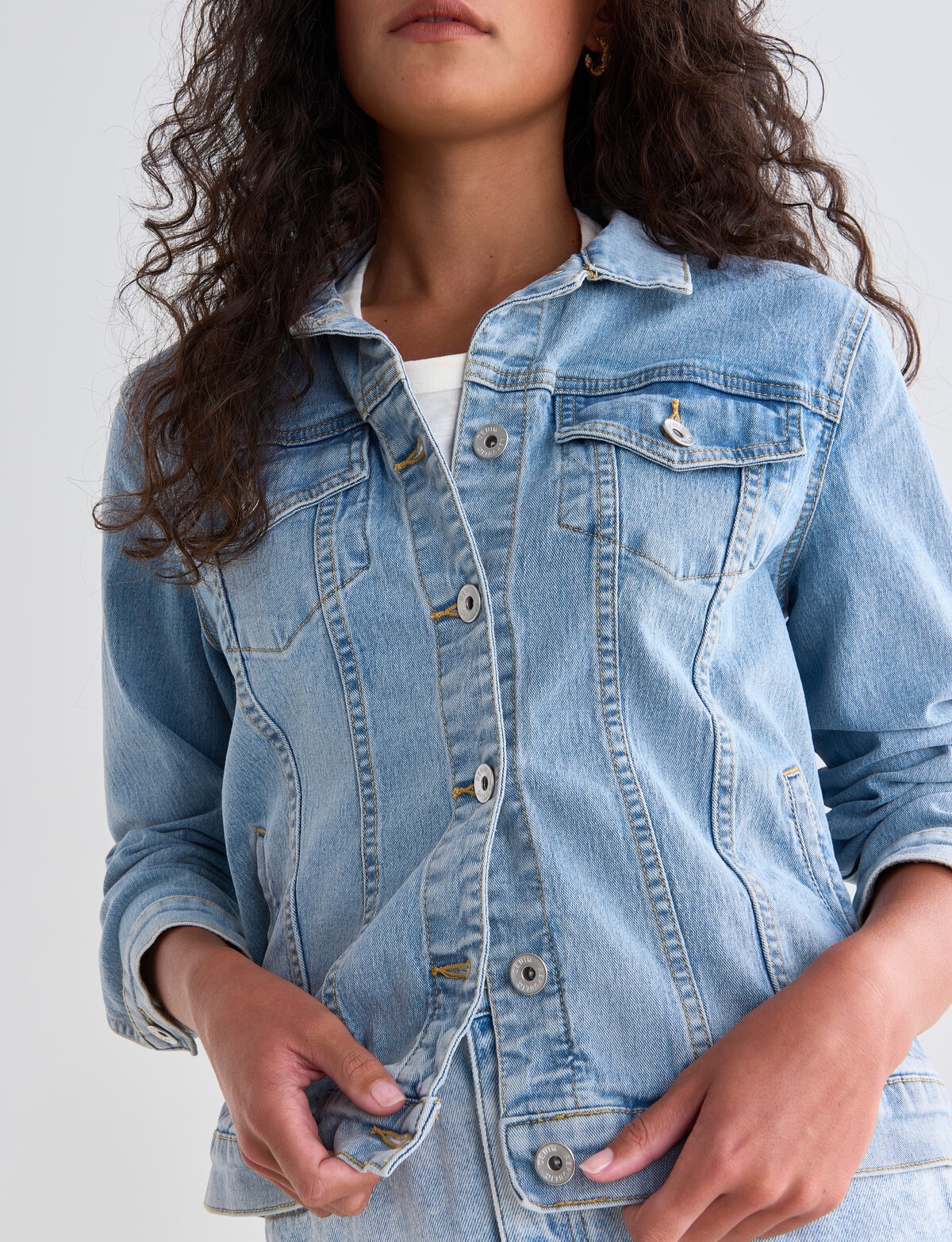 Denim Republic Denim Jacket, Light Blue - Coats & Jackets