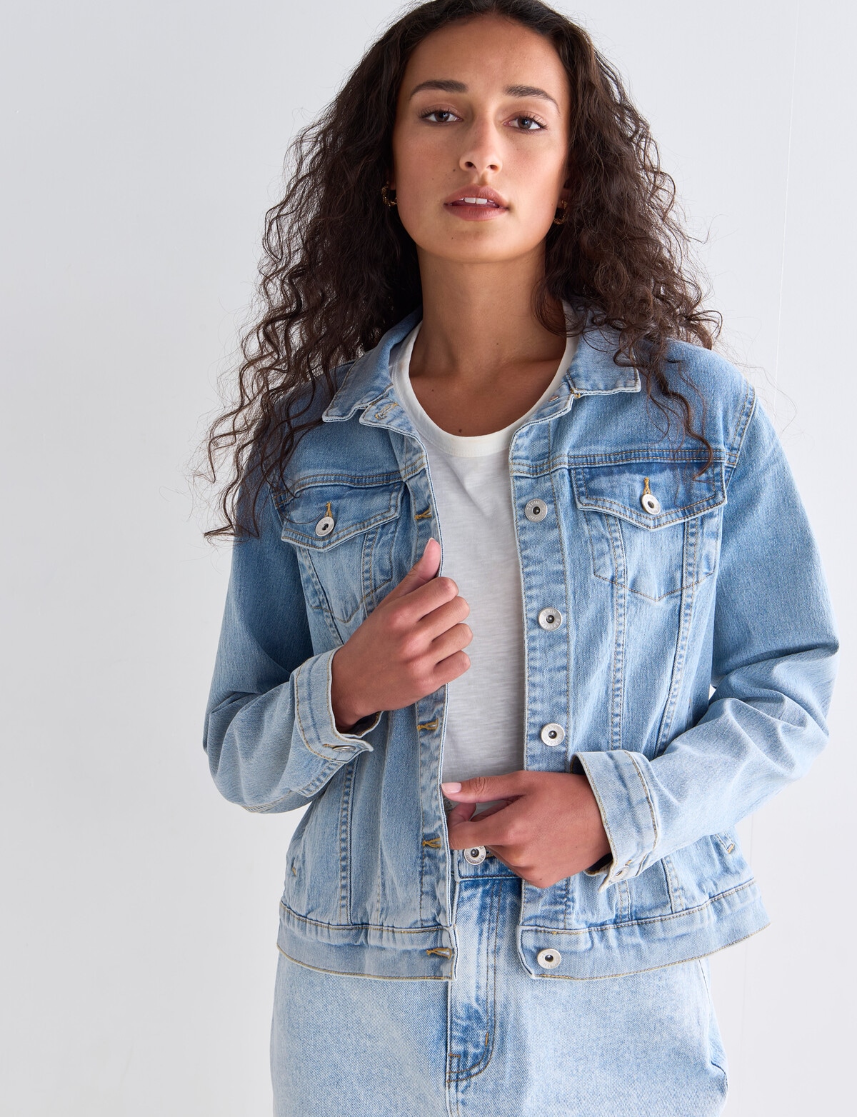 Denim Republic Denim Jacket, Light Blue - Coats & Jackets