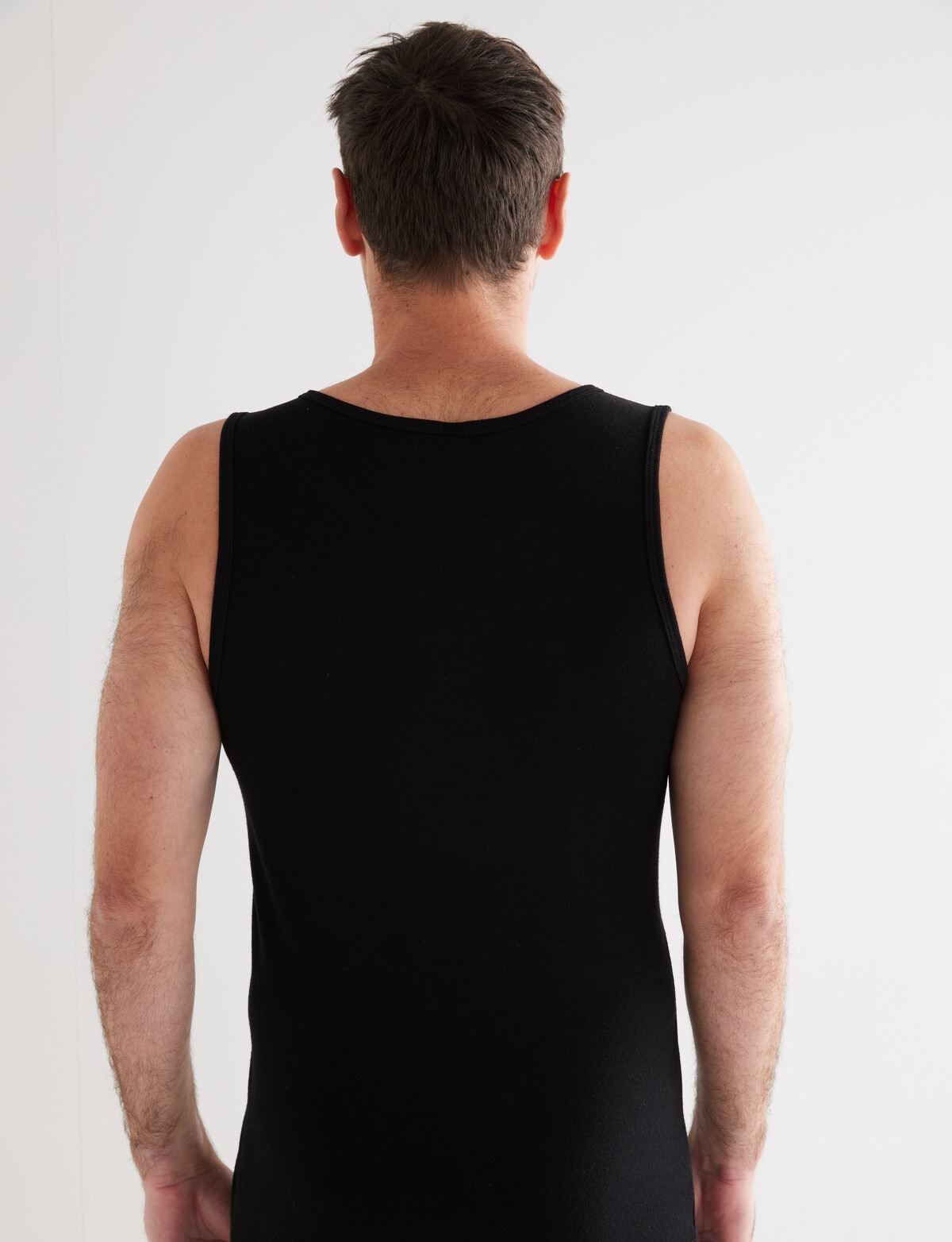 Superfit Merino Bamboo Singlet, Black - Thermals