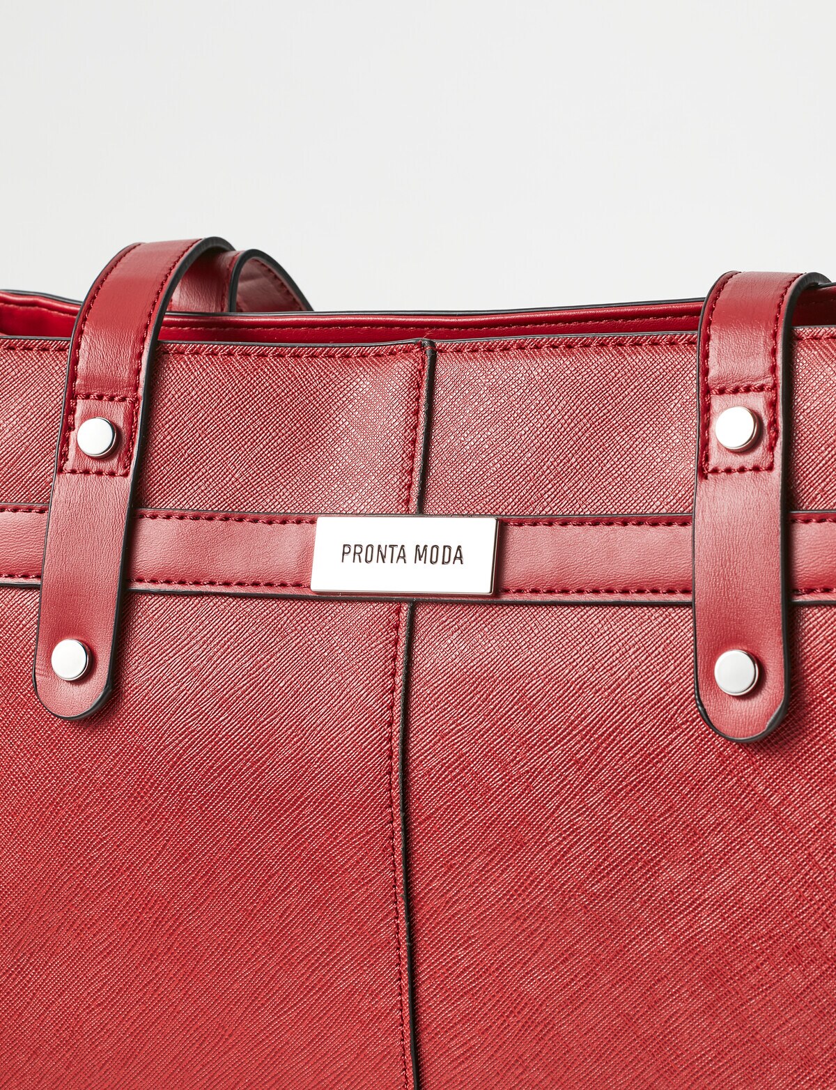 Pronta Moda Maggie Tote, Red - Handbags