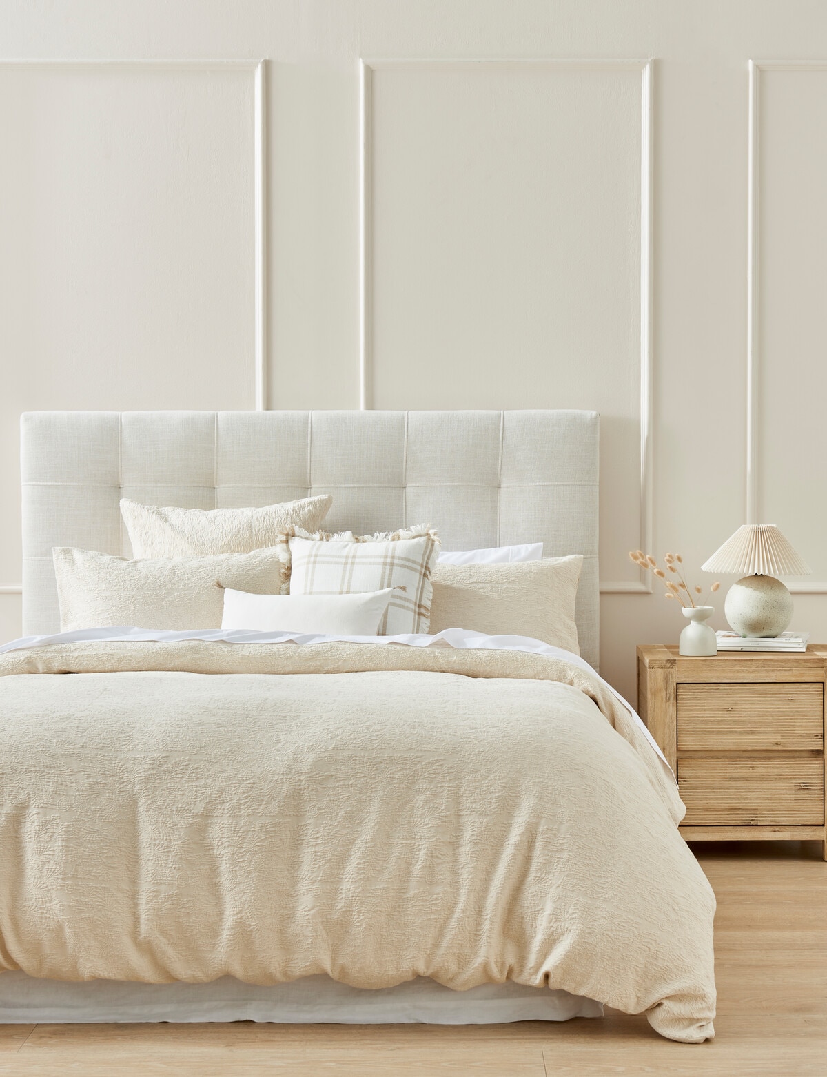 Kate Reed Edwina Duvet Cover Set, Natural - Duvet Covers & Co-ordinates