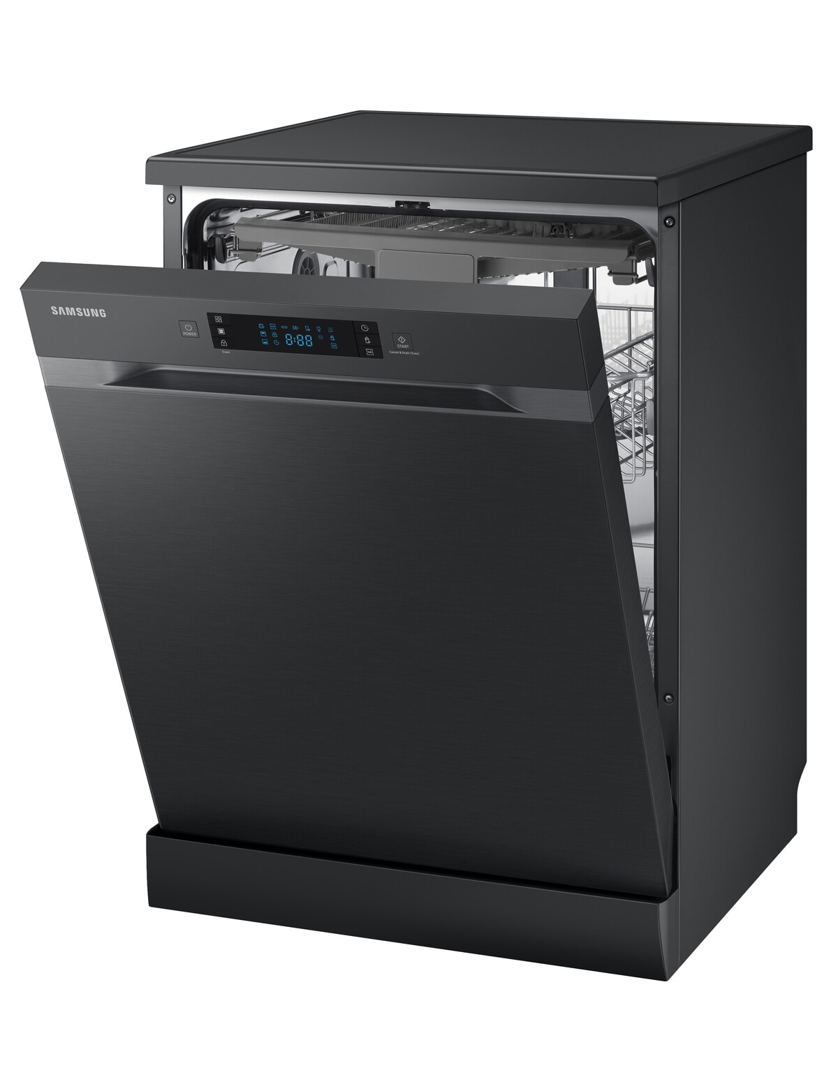 Samsung Freestanding Dishwasher, Black, DW60M6055FG - Dishwashers