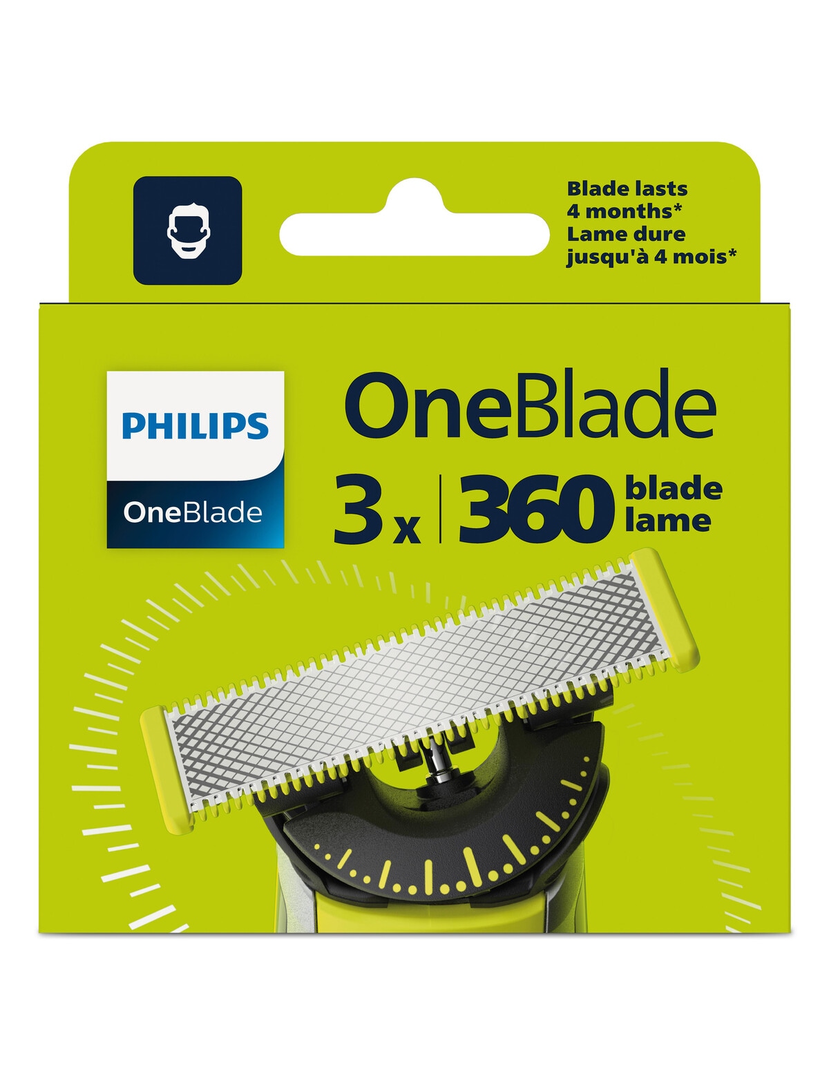 Philips OneBlade 360 Blade, 3-Pack, QP430/50 - Men's Shaving & Grooming
