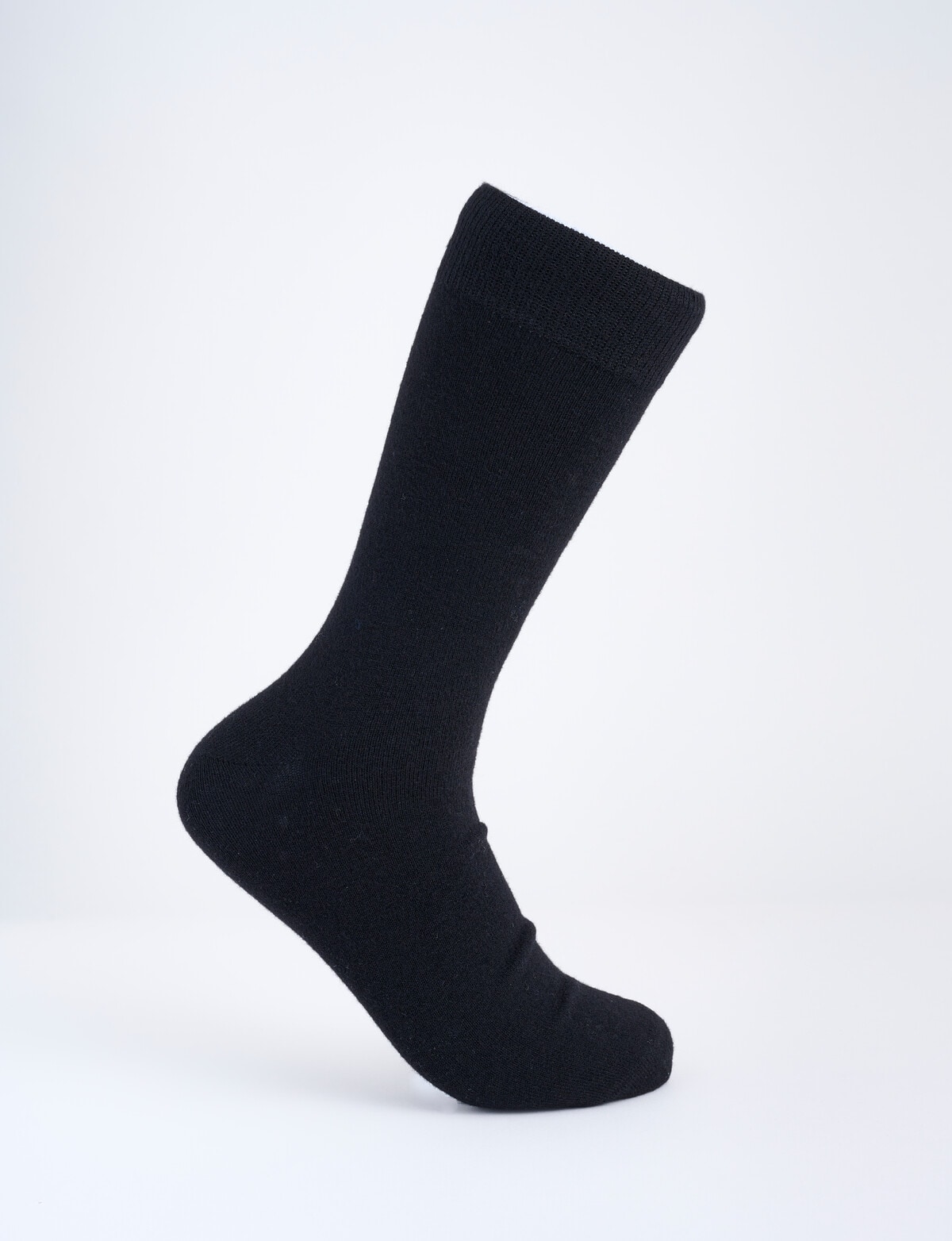 Mazzoni Merino Acrylic-Blend Sock, Black - Socks