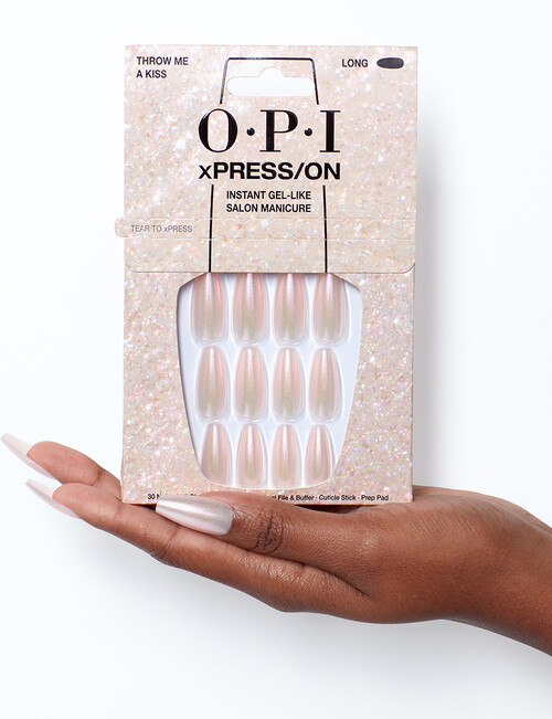 OPI xPRESS/ON Iconic Shades, Throw Me a Kiss, Long - Nail Care & Tools