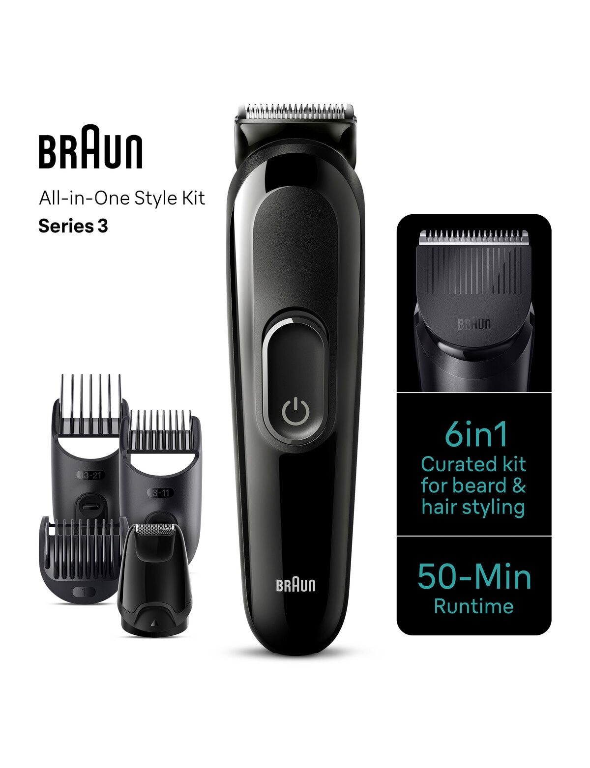 Braun 6-in-1 Style Kit, MGK3420 - Men's Shaving & Grooming