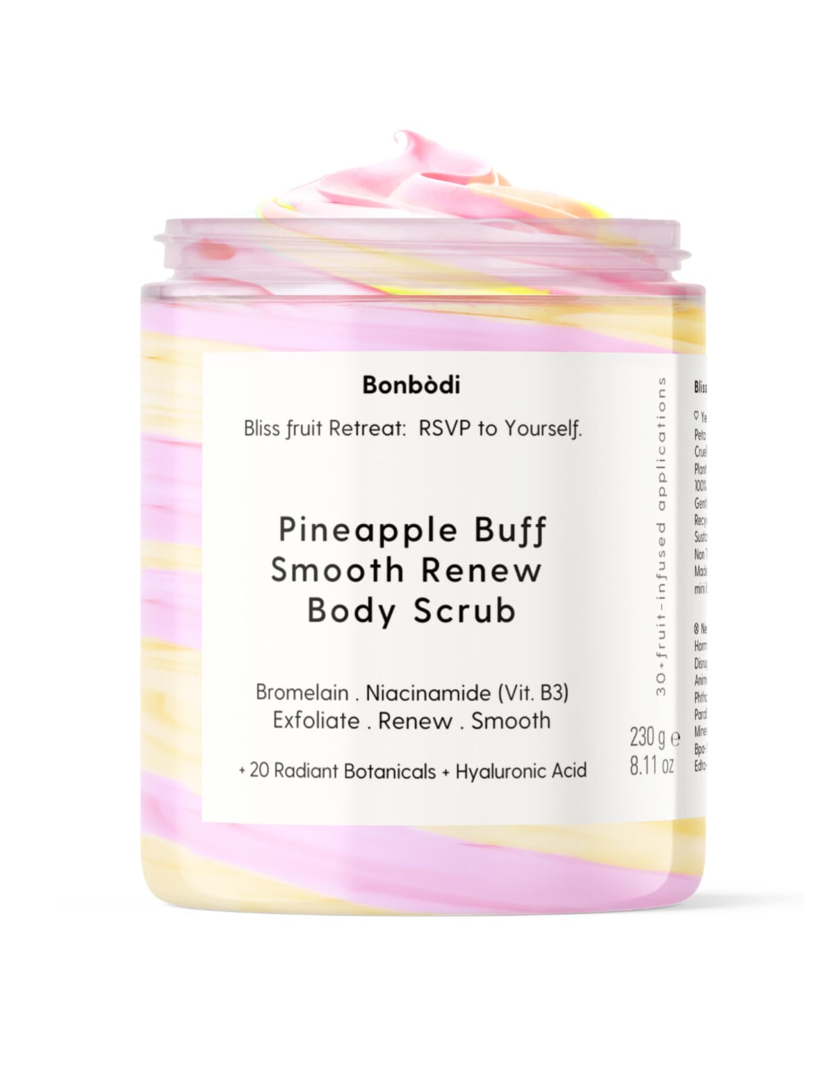 Bonbodi Pineapple Buff Smooth Renew Body Scrub, 230g - Body Scrub