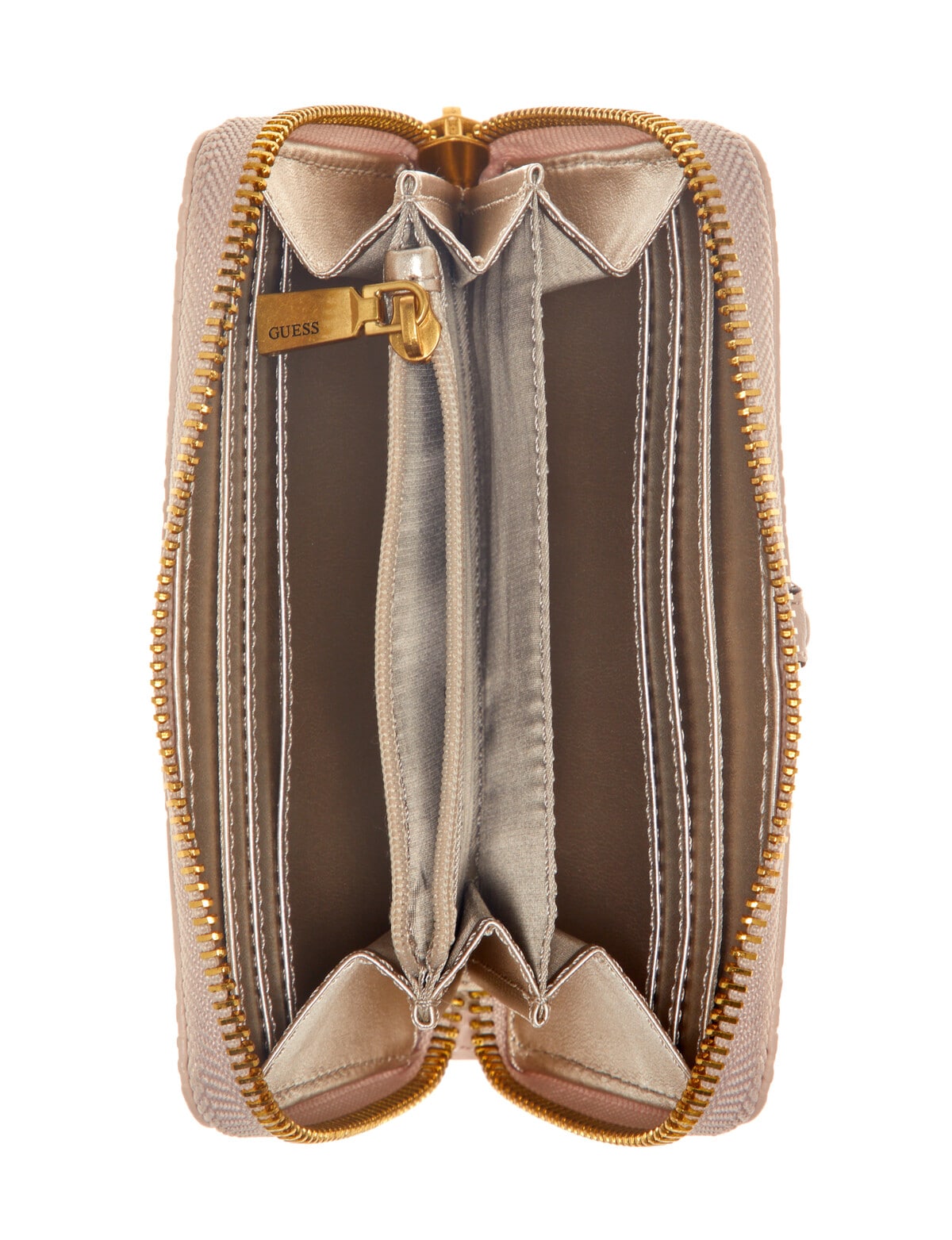 Guess Laurel Medium Zip Around Wallet, Cognac - Wallets