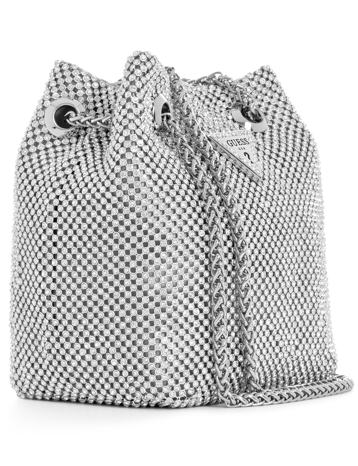 Guess Lua Pouch, Silver - Handbags