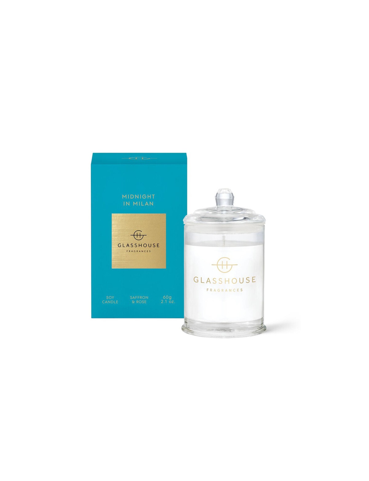 Glasshouse Fragrances Midnight in Milan Candle, 60g - Candles & Home ...