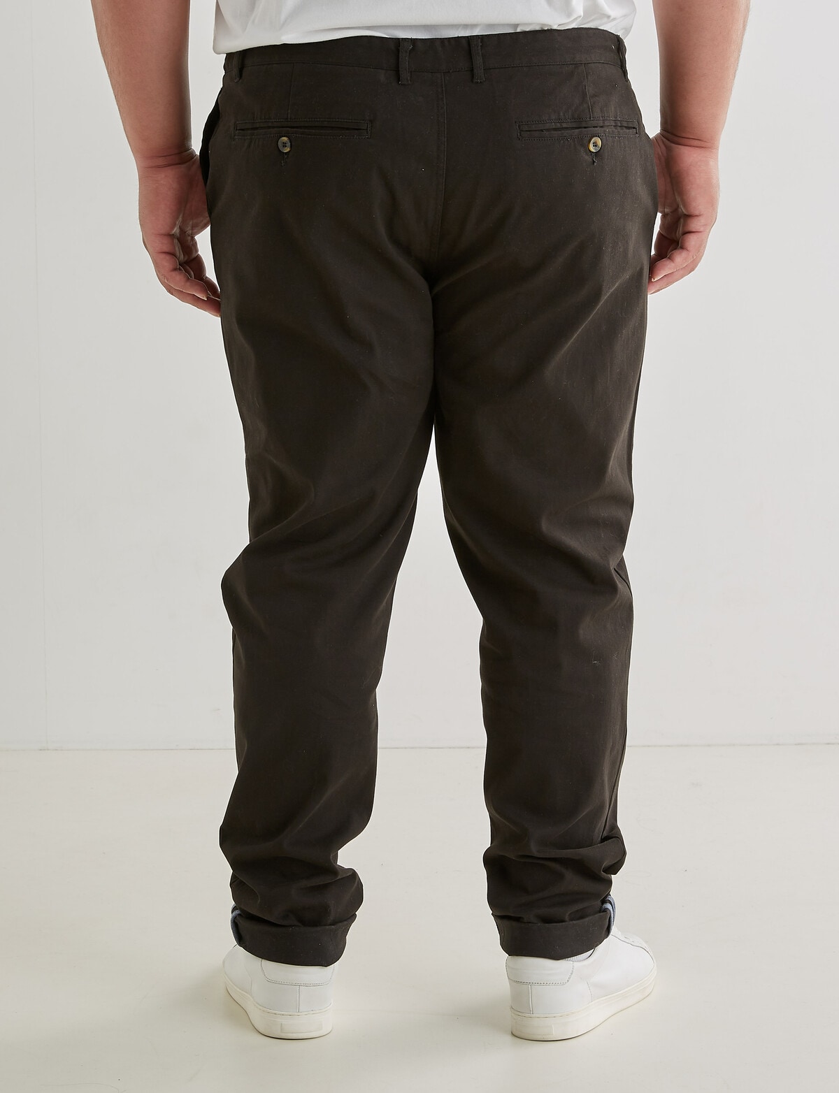 Gasoline King Size Slim Fit Chino, Black - Pants & Jeans