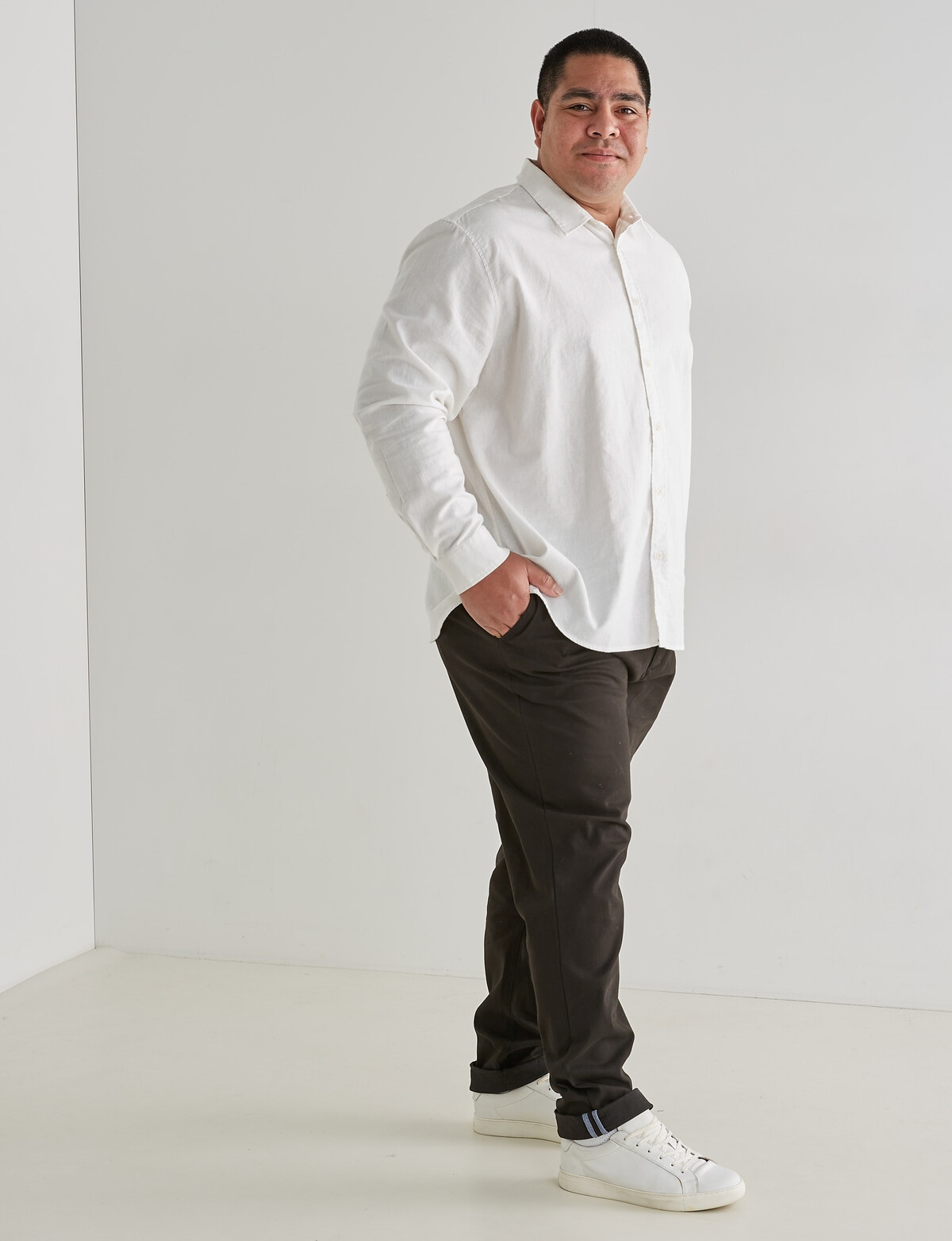 Gasoline King Size Slim Fit Chino, Black - Pants & Jeans