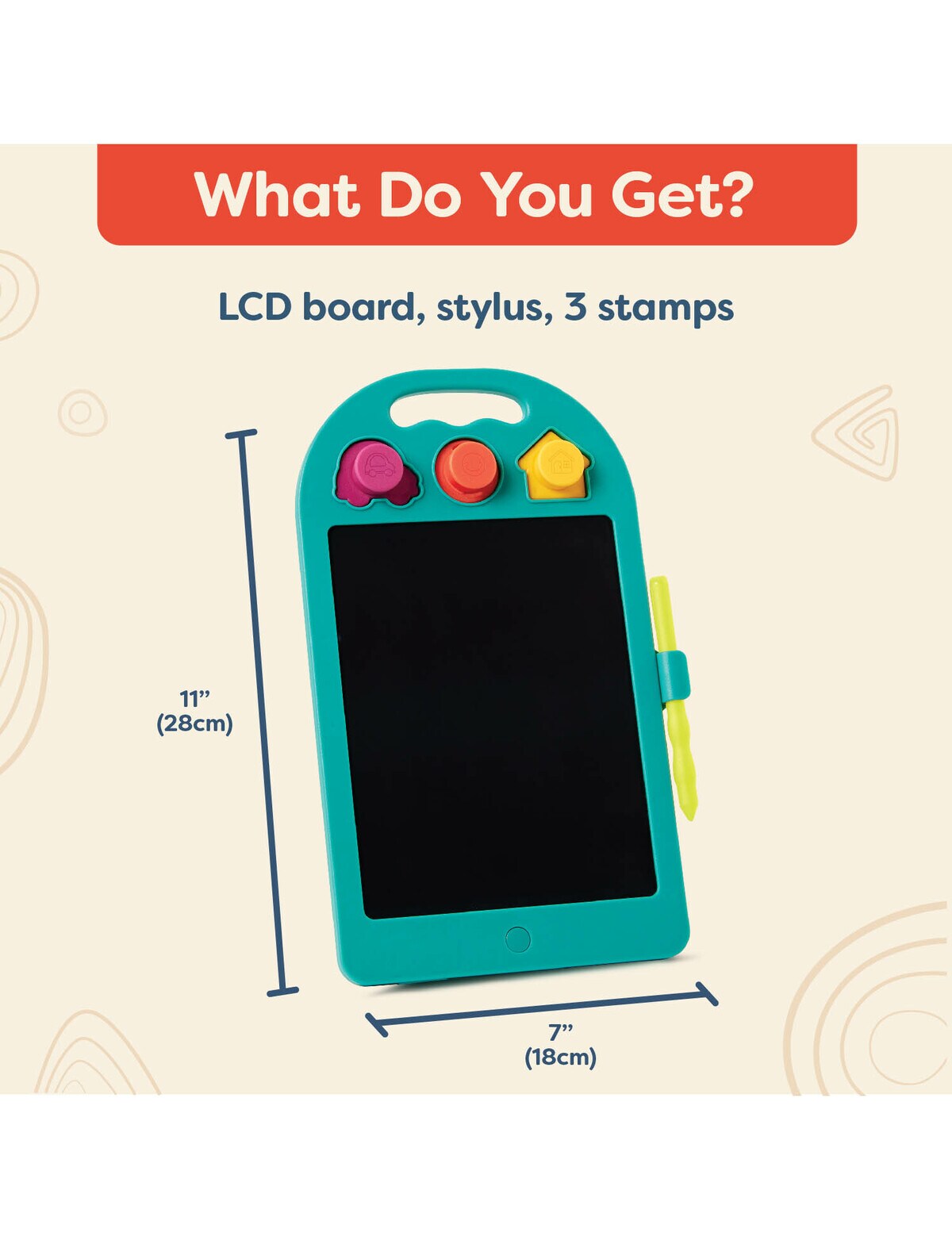 B. Rainbow Doodles LCD Drawing Tablet - Infants & Preschool