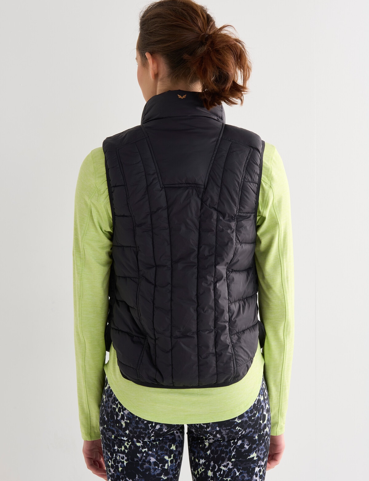 Superfit Sleeveless Puffer Vest, Black - Activewear
