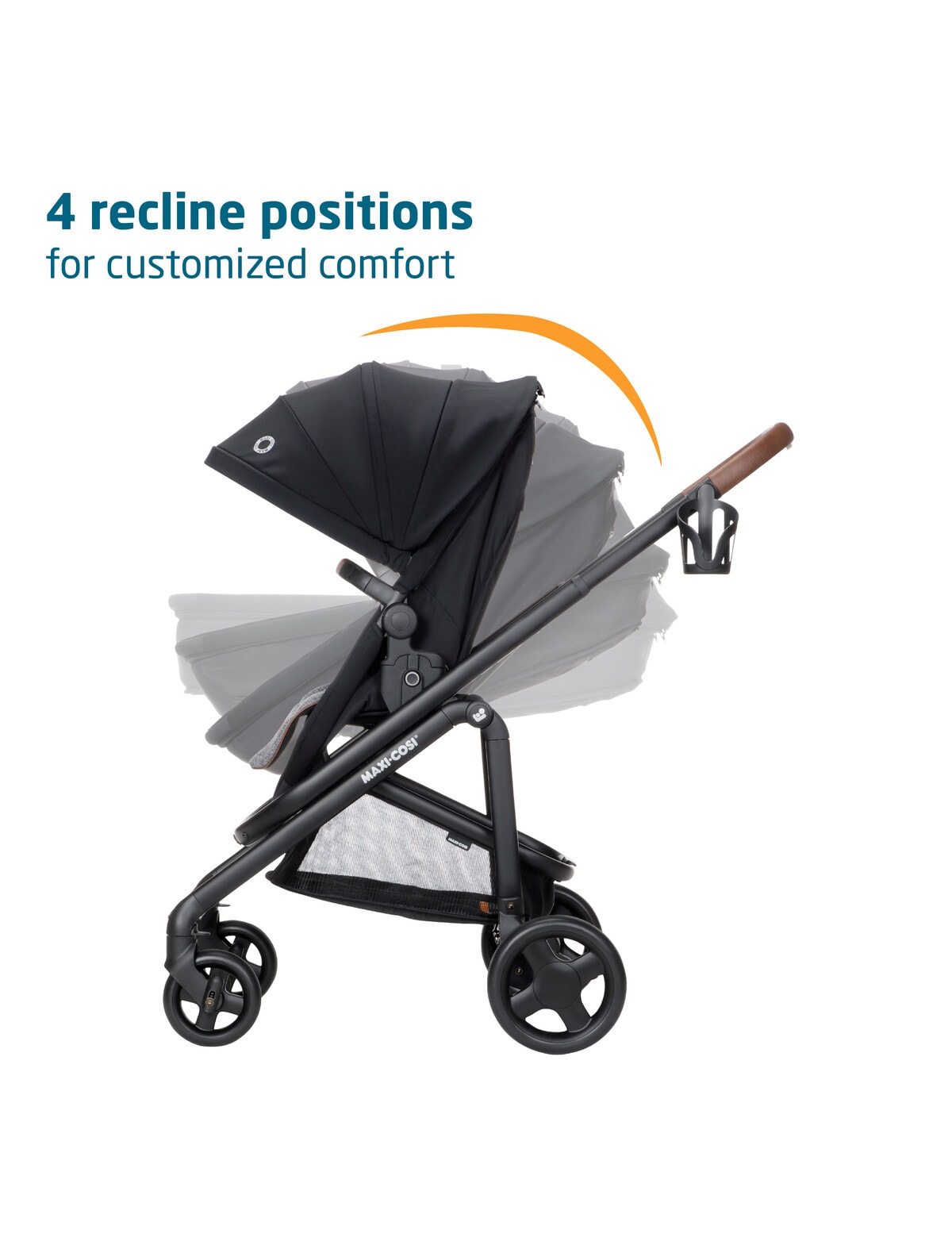 Maxi-Cosi Tayla Max Modular 4-Wheel Stroller -Black - Prams & Strollers