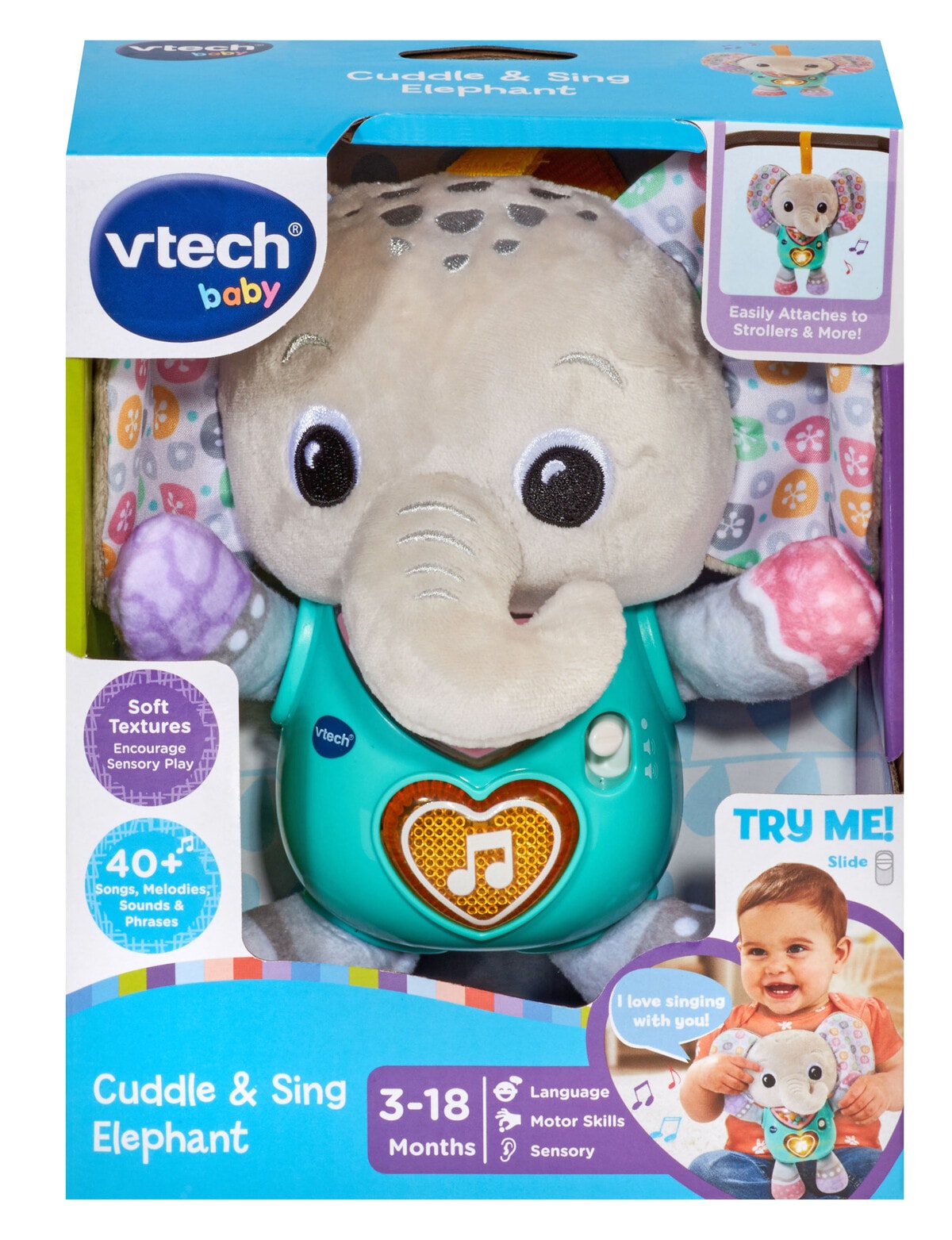 Vtech Cuddle & Sing Elephant - Infants & Preschool
