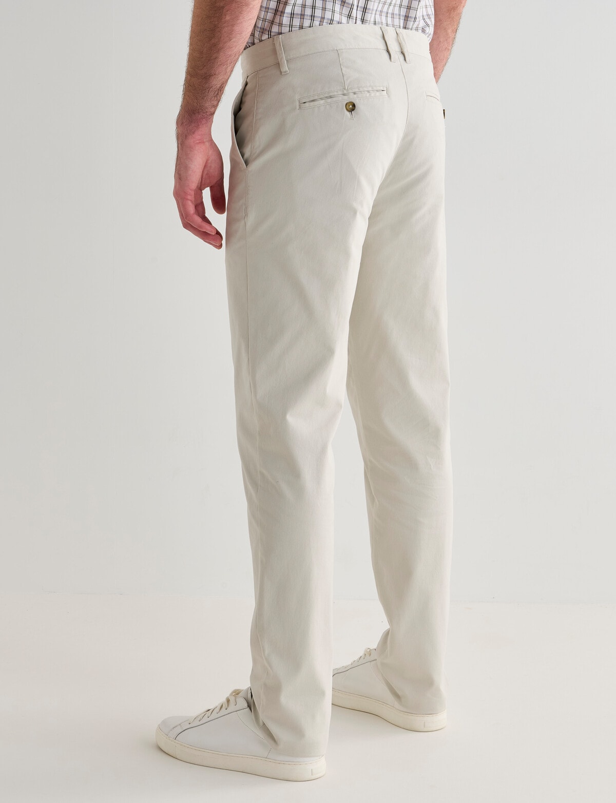 Chisel Classic Chino Short, Bone - Casual Pants