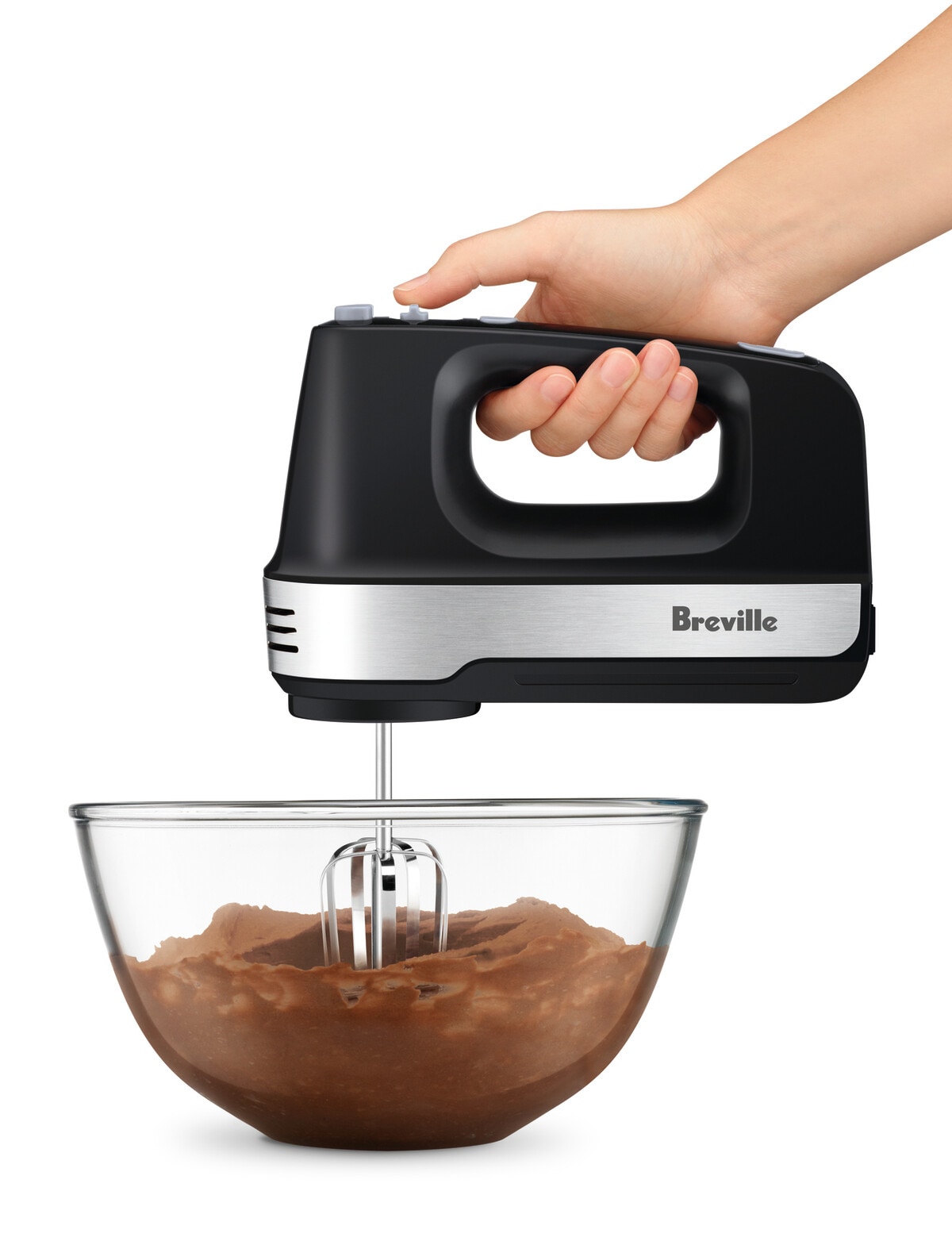 Breville Mix & Store Turbo Hand Mixer, LHM200MTB, Black - Food ...