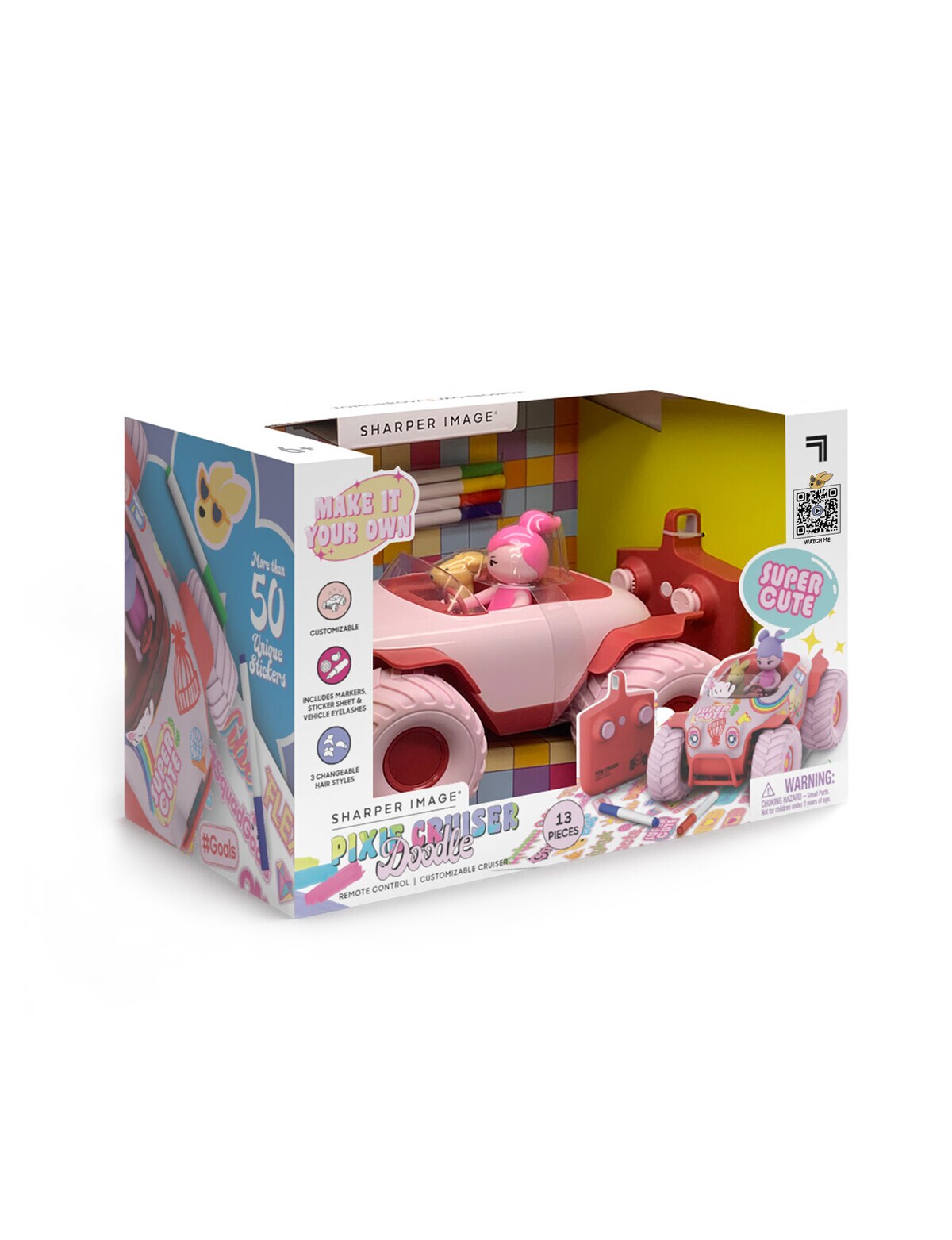 Sharper Image Pixie Cruiser Doodle Customizable RC Car - Toys Clearance