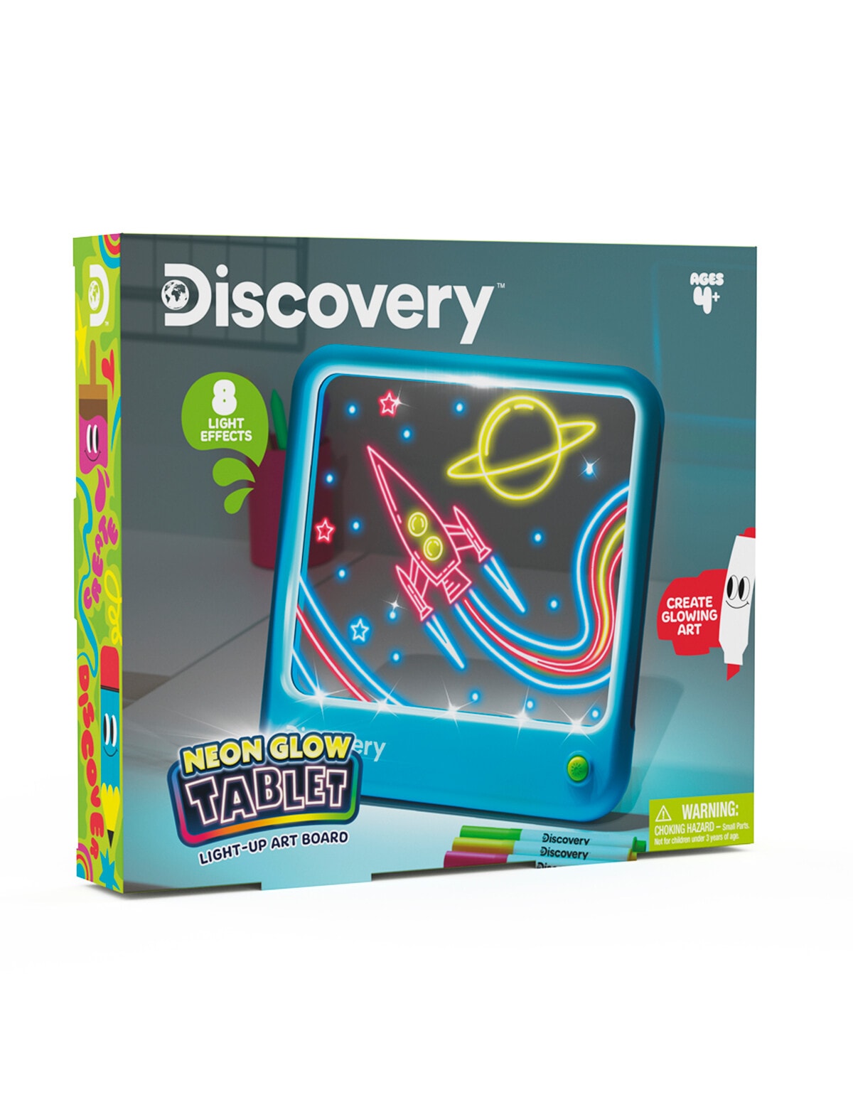 Discovery Neon Glow Tablet Light-Up Art Board - Arts & Crafts