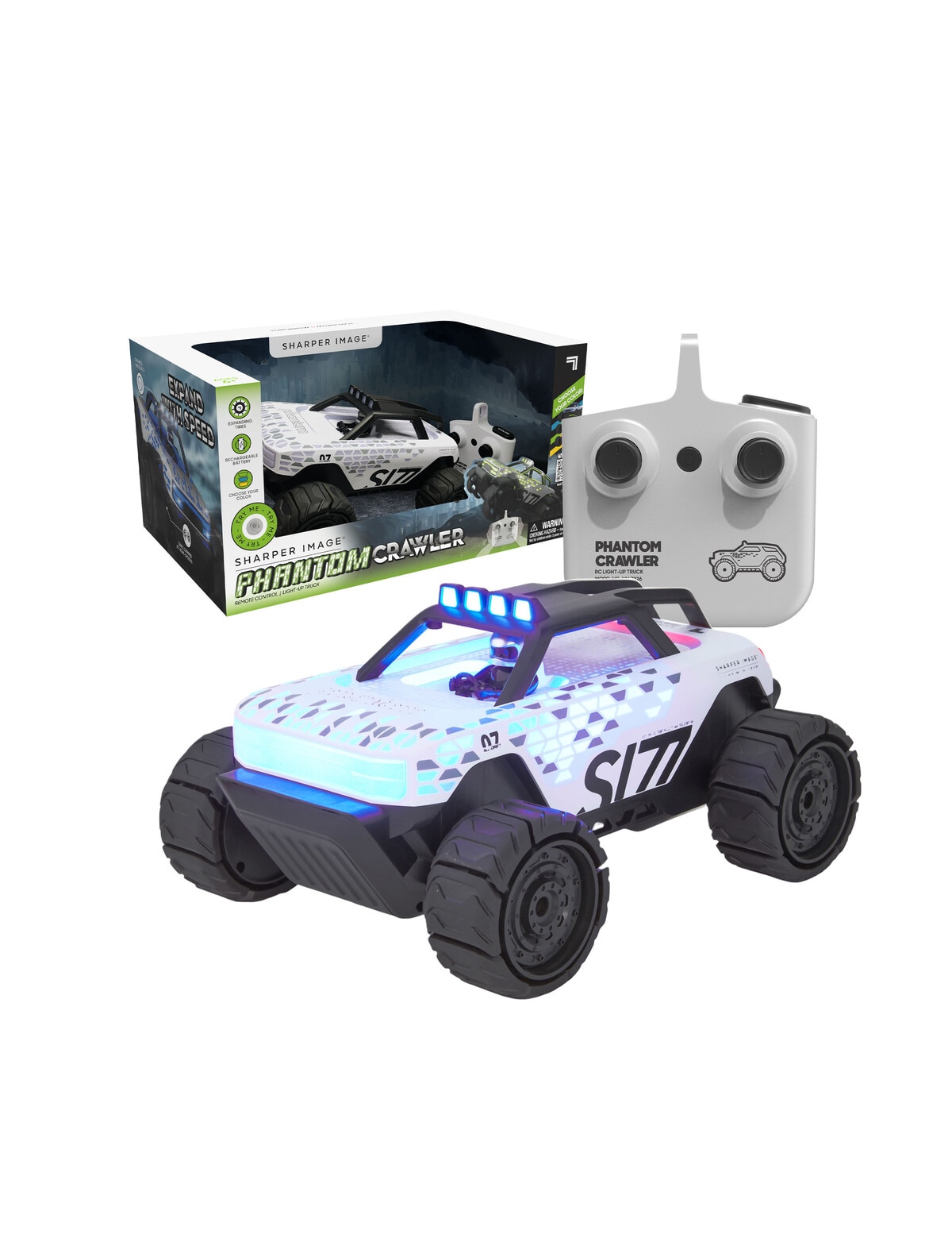 Sharper Image Phantom Crawler RC Light Up Truck - Cars, Trucks & Remote ...
