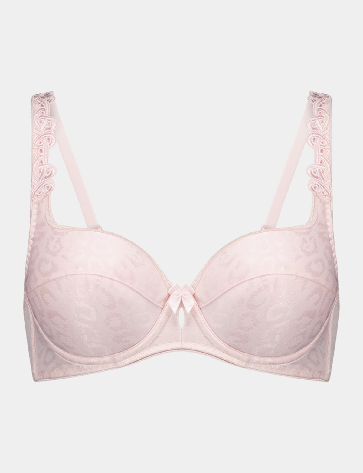Bendon Damask Contour Bra, Icy Pink, A-DD - Bras