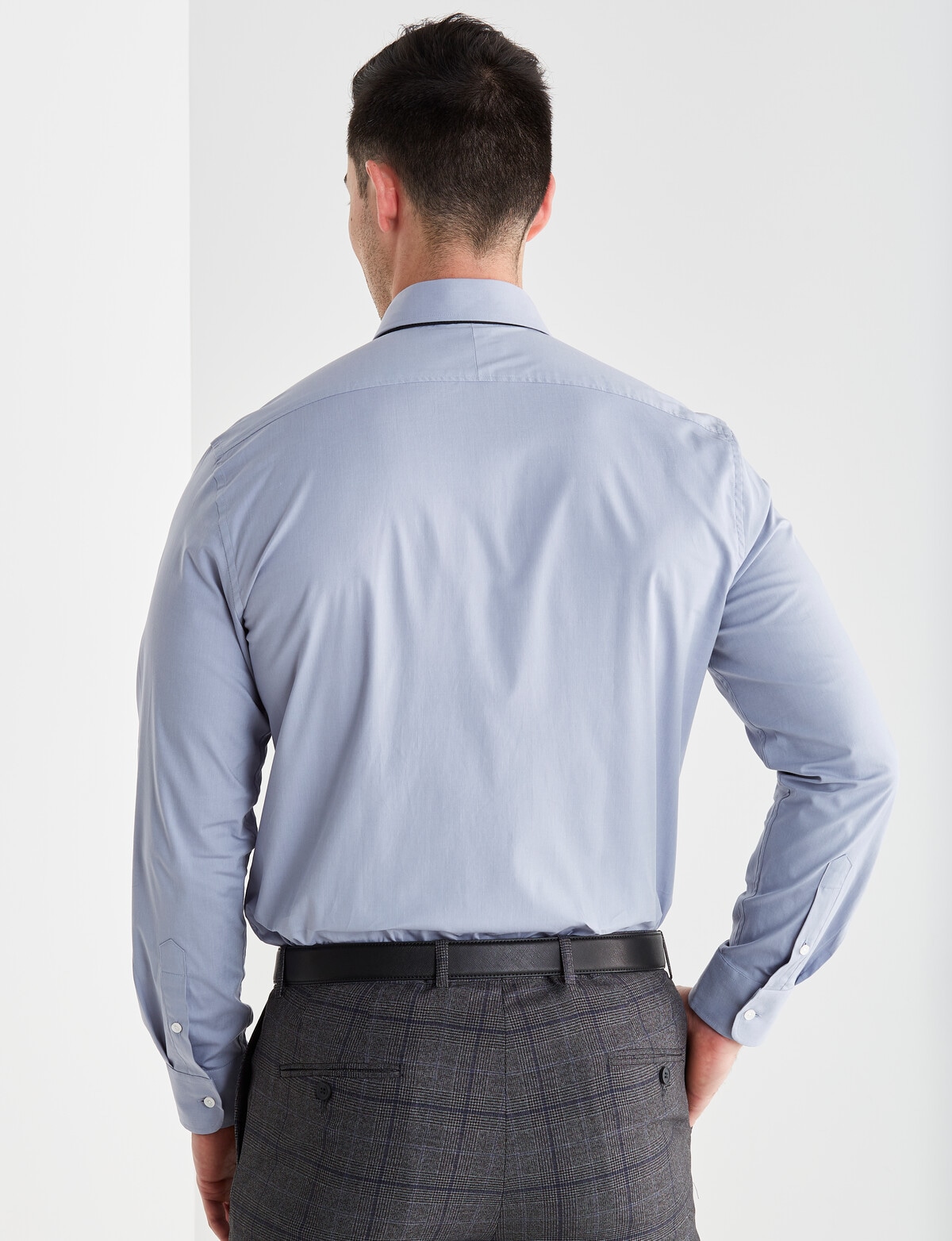 Laidlaw + Leeds Stretch Long Sleeve Shirt, Light Blue - Formal Shirts