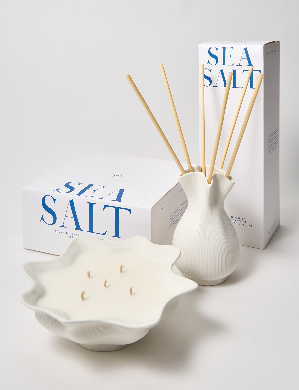 Home Fusion Sea Salt Candle, 650g - Candles & Home Fragrance