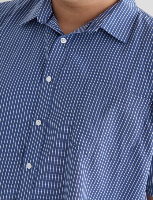 Chisel King Size Soft Touch Short Sleeve Shirt, Dark Blue - Casual Shirts