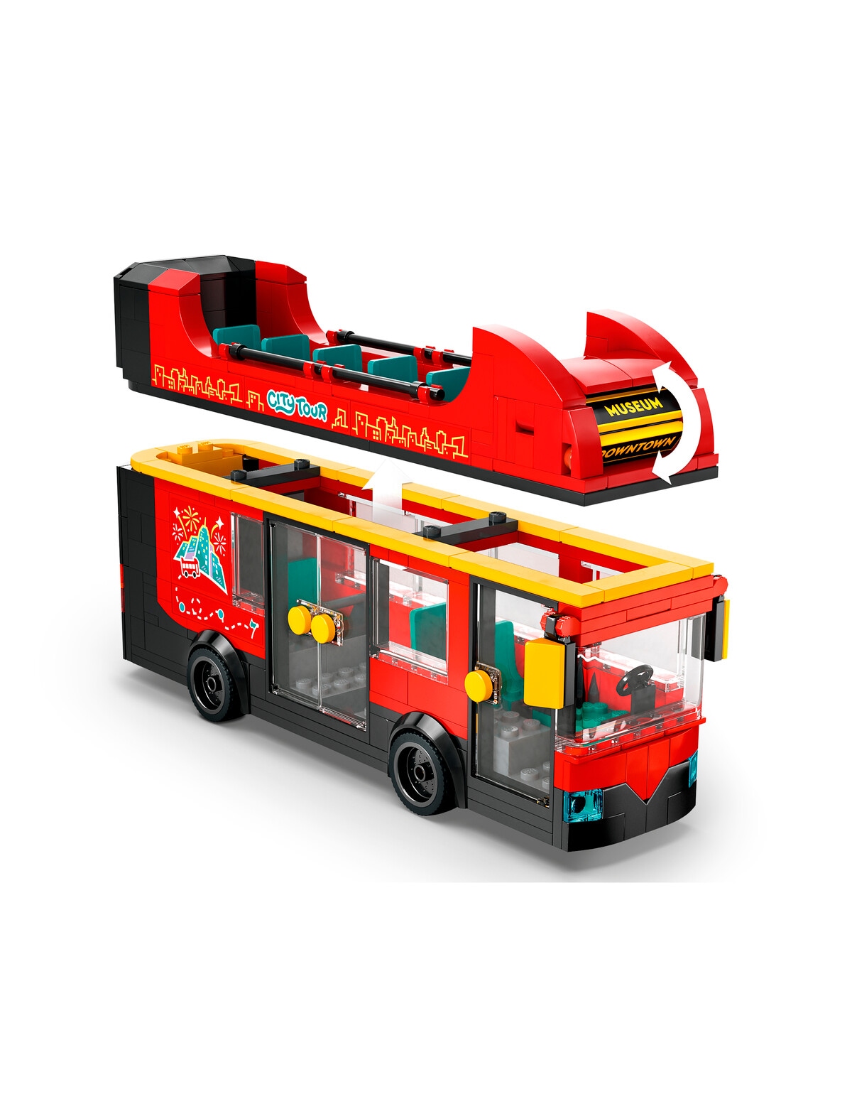 LEGO City Red Double-Decker Sightseeing Bus, 60407 - Lego & Construction