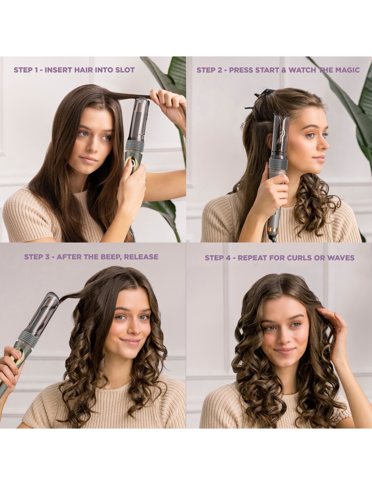 VS Sassoon Curl Secret Auto Curler, VSC1041A - Hair Dryers & Straighteners