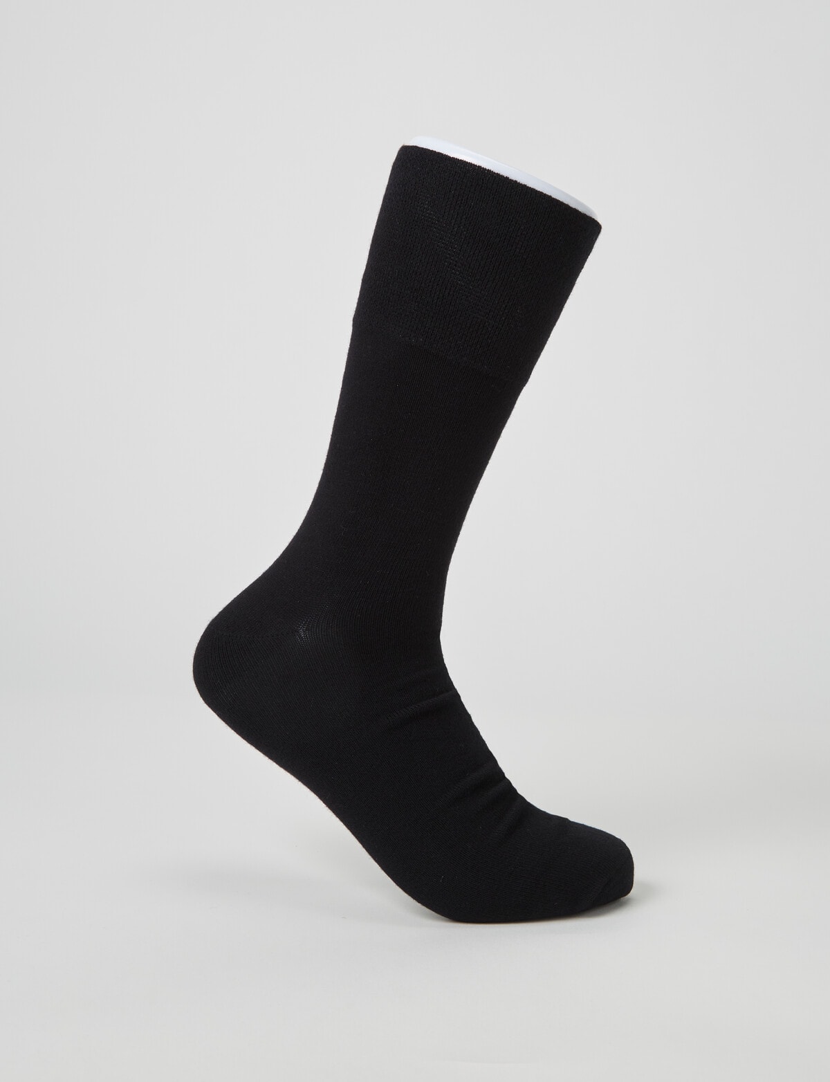 Mazzoni Comfort Top Viscose Rayon From Bamboo Dress Sock, Black - Socks