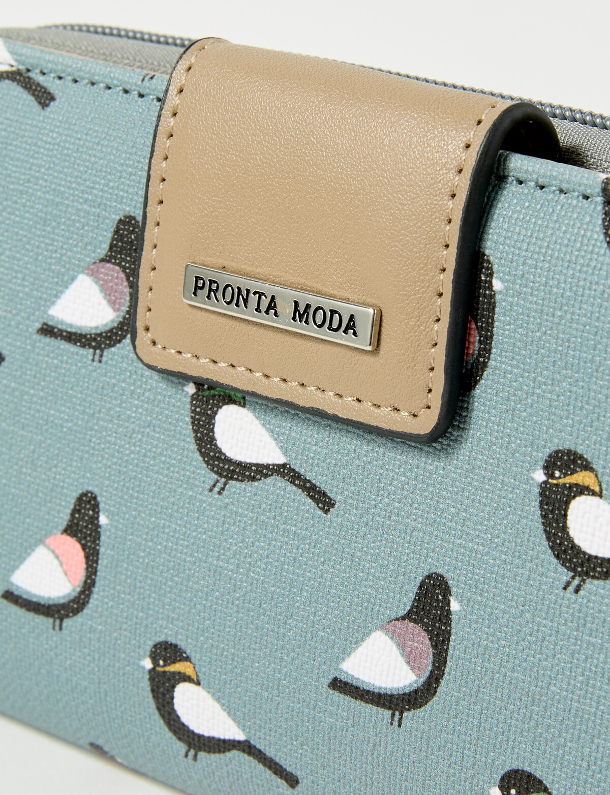 Pronta Moda Tab Birdy Wallet, Steel - Wallets