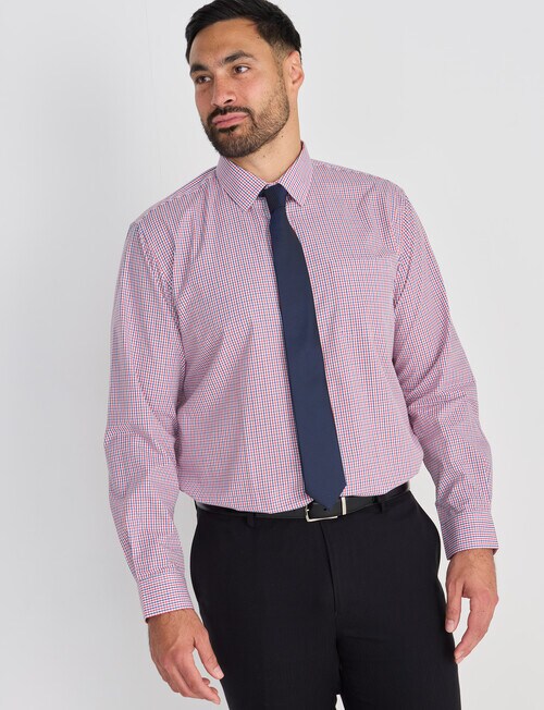 Chisel Summit Check Long Sleeve Shirt, Red - Mens Red Dot