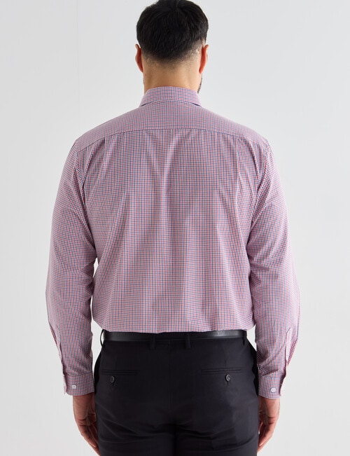 Chisel Summit Check Long Sleeve Shirt, Red - Mens Red Dot