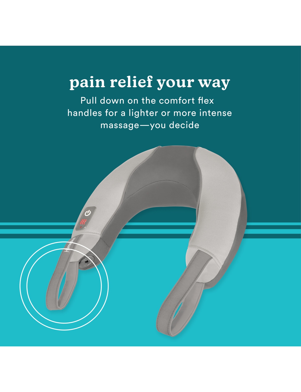 Homedics Neck Massager with Heat, NMSQ-217HJ-AU - Massage