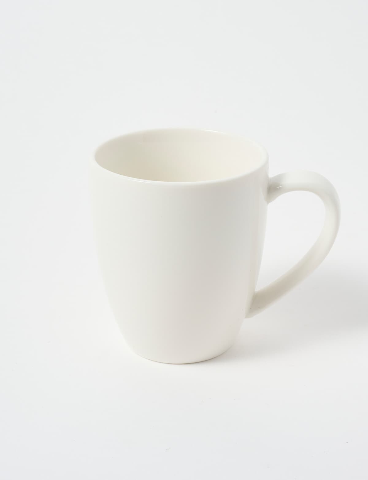 Alex Liddy Contemporary Coupe Mug, White, 380ml - Loose Dinnerware