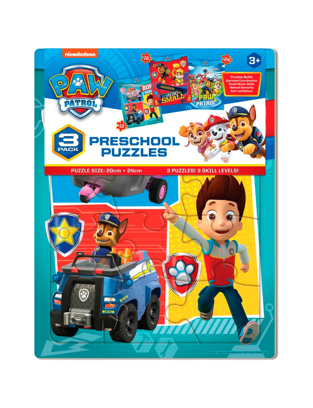 Paw Patrol Preschool Puzzles, 3-Pack - Games, Cards & Puzzles