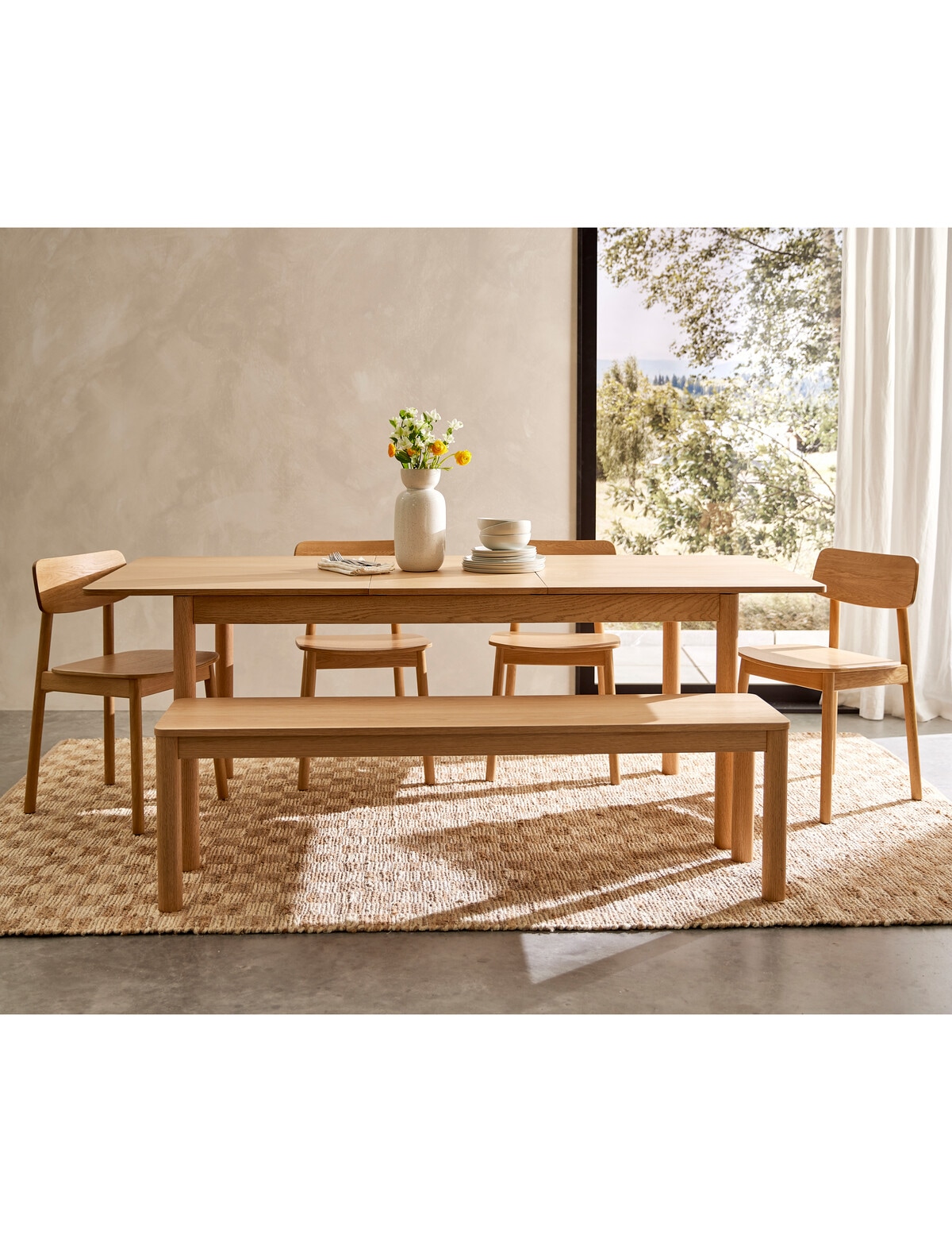 LUCA Furniture Palma Dining Chair, Natural - Dining Chairs & Benches