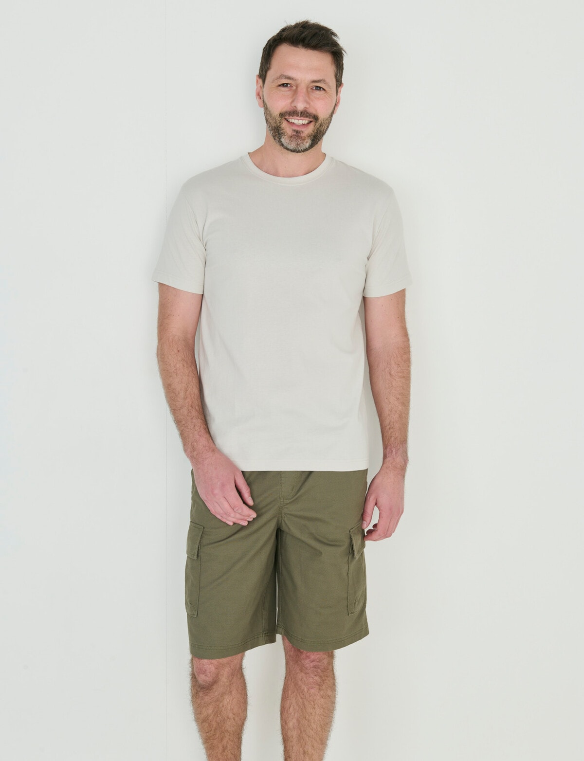 Chisel Ultimate Crew Neck Short Sleeve Tee, Bone - T-shirts, Singlets & Polos