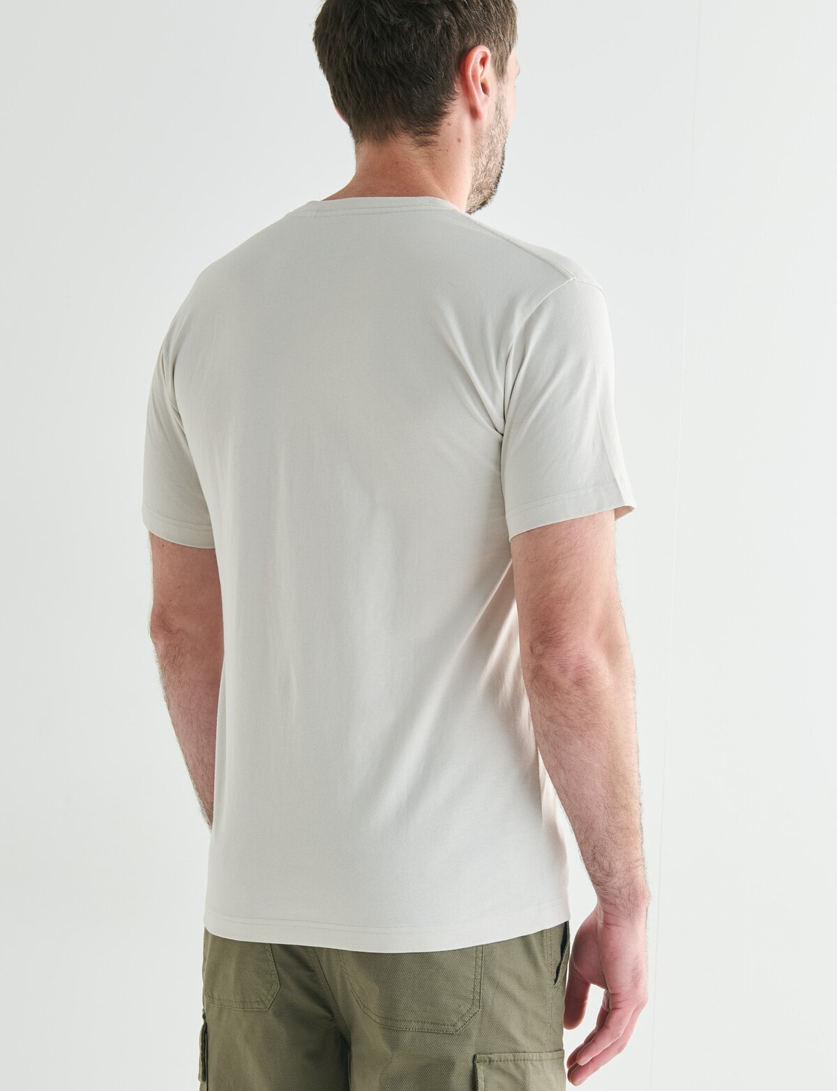 Chisel Ultimate Crew Neck Short Sleeve Tee, Bone - T-shirts, Singlets ...