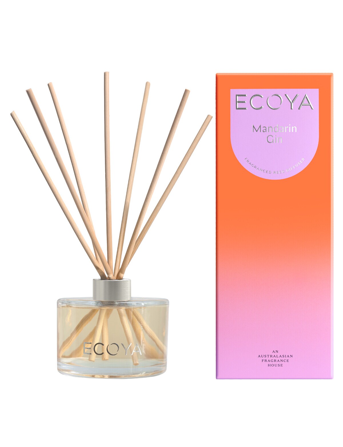 Ecoya Mandarin Gin Reed Diffuser, 200mL - Candles & Home Fragrance