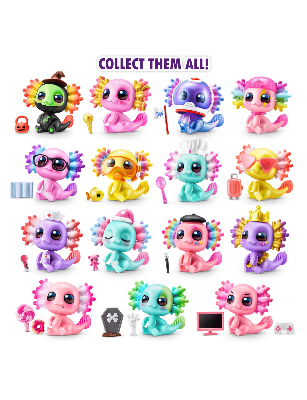 5 Surprise A Lot A Axolotls, Series 1, Assorted - Action Figures