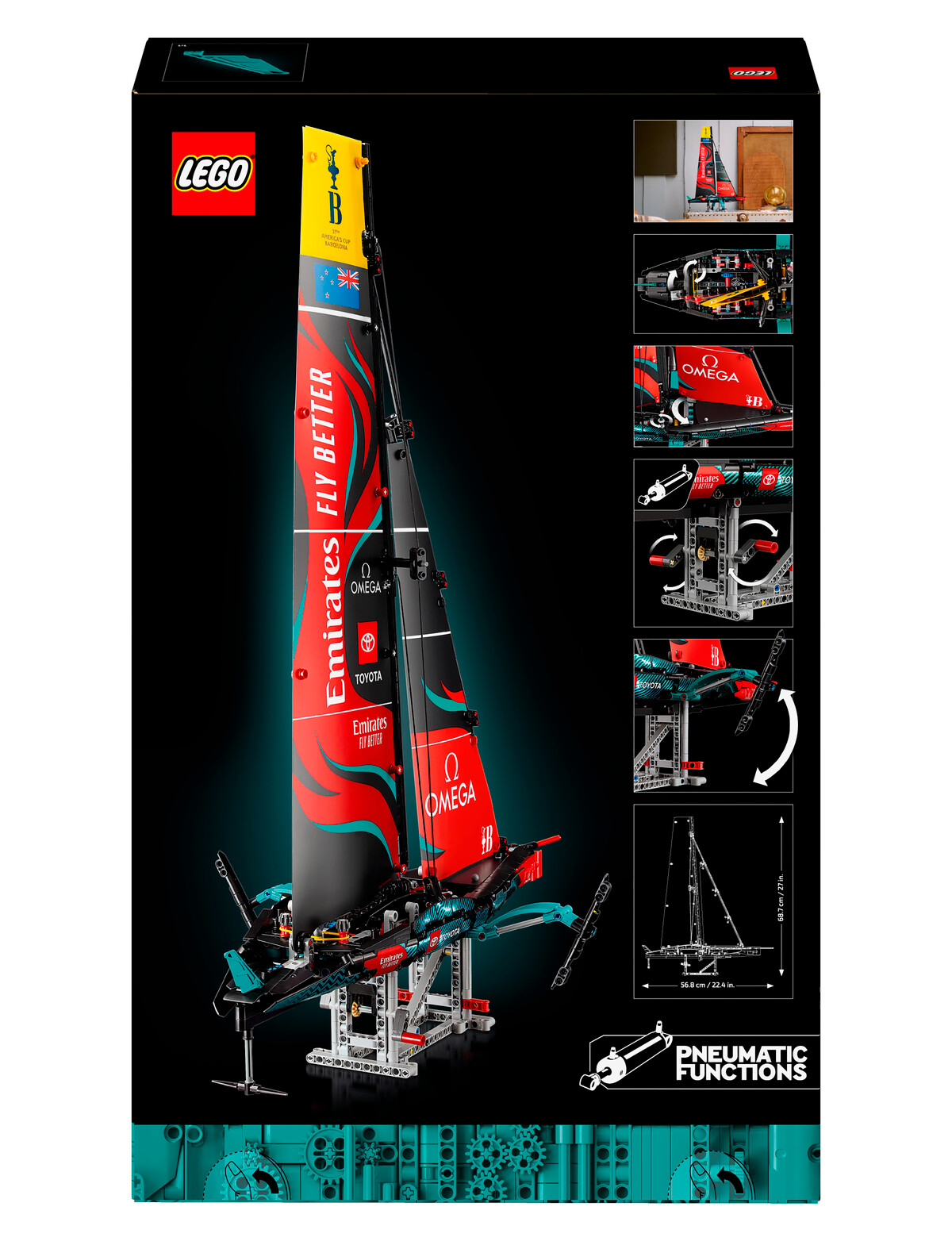 LEGO Technic Emirates Team New Zealand AC75 Yacht, 42174 - Lego ...
