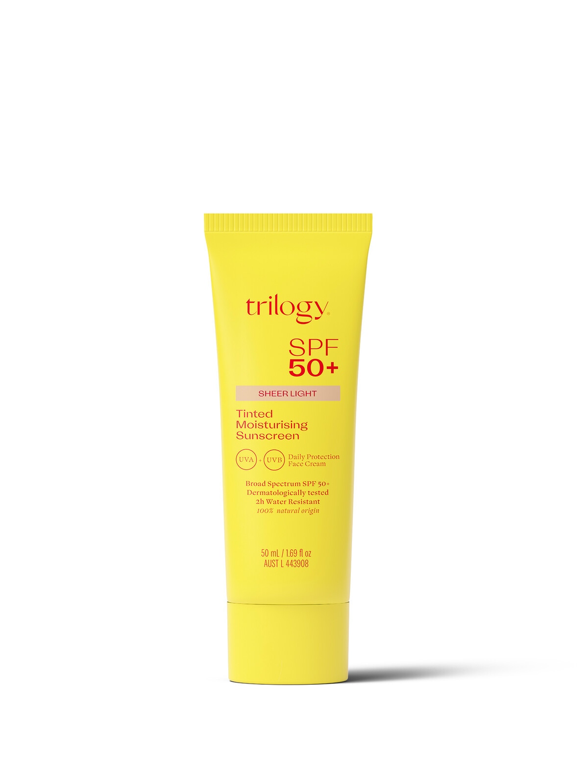 Trilogy SPF50+ Sheer Tinted Sunscreen, Light - Moisturisers, Serums ...