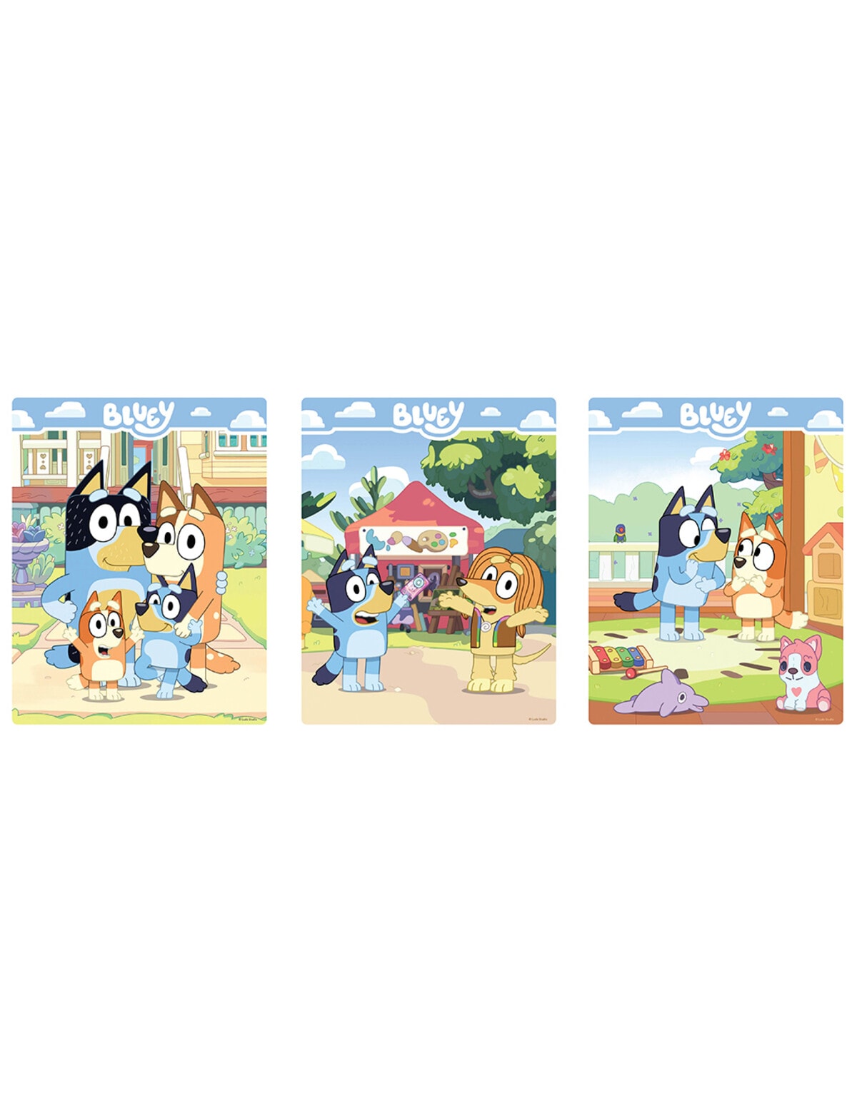 Bluey Frame Tray Puzzles, 3-Pack - Games, Cards & Puzzles